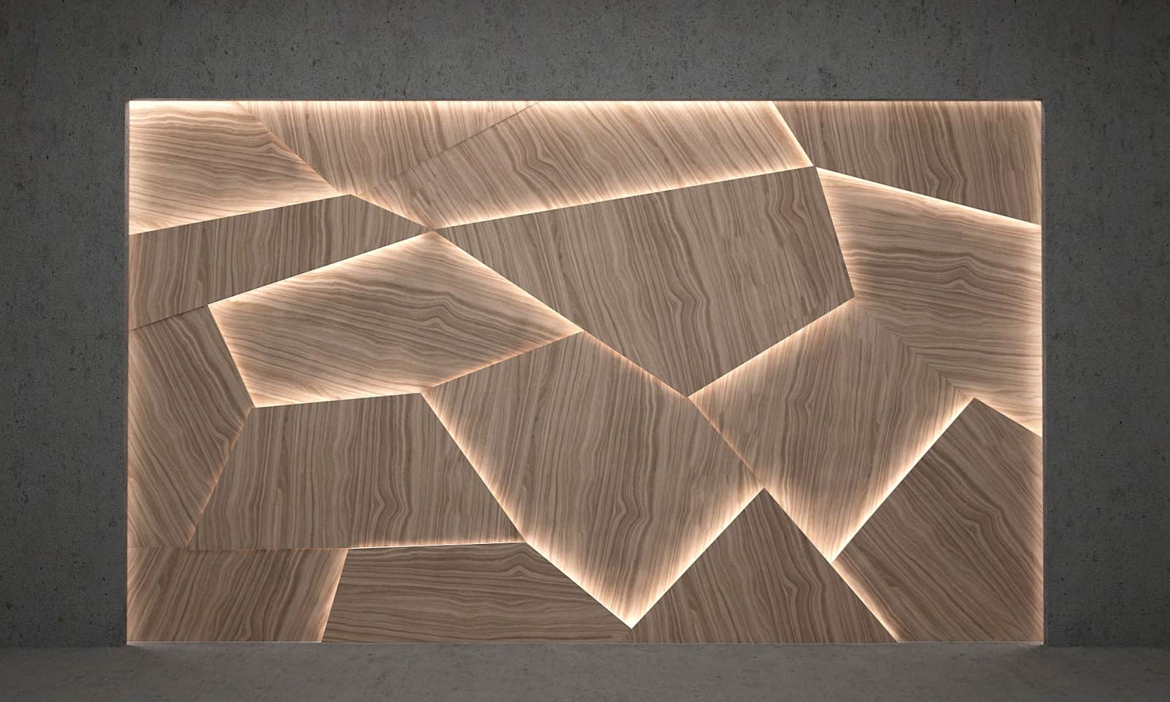 3D multi-layer wall panel, unique size – Ábrahám Műhely Kft.